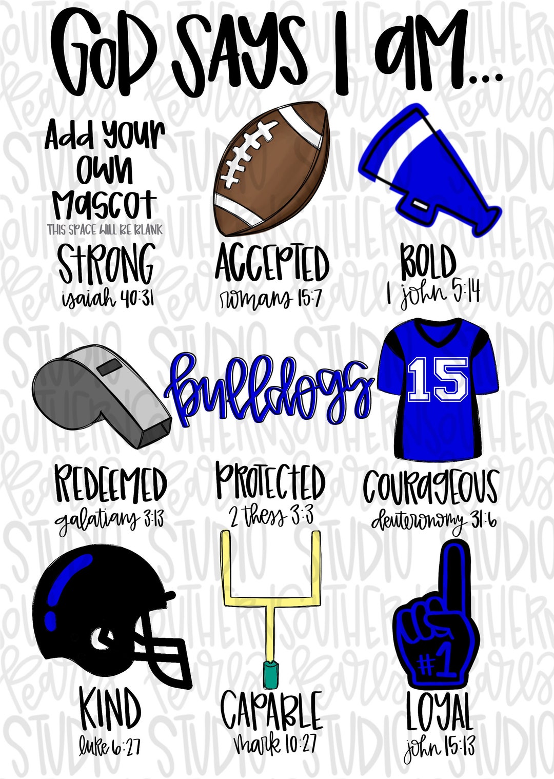 God Says I Am FOOTBALL | PNG | Sublimation | Design Download - Etsy