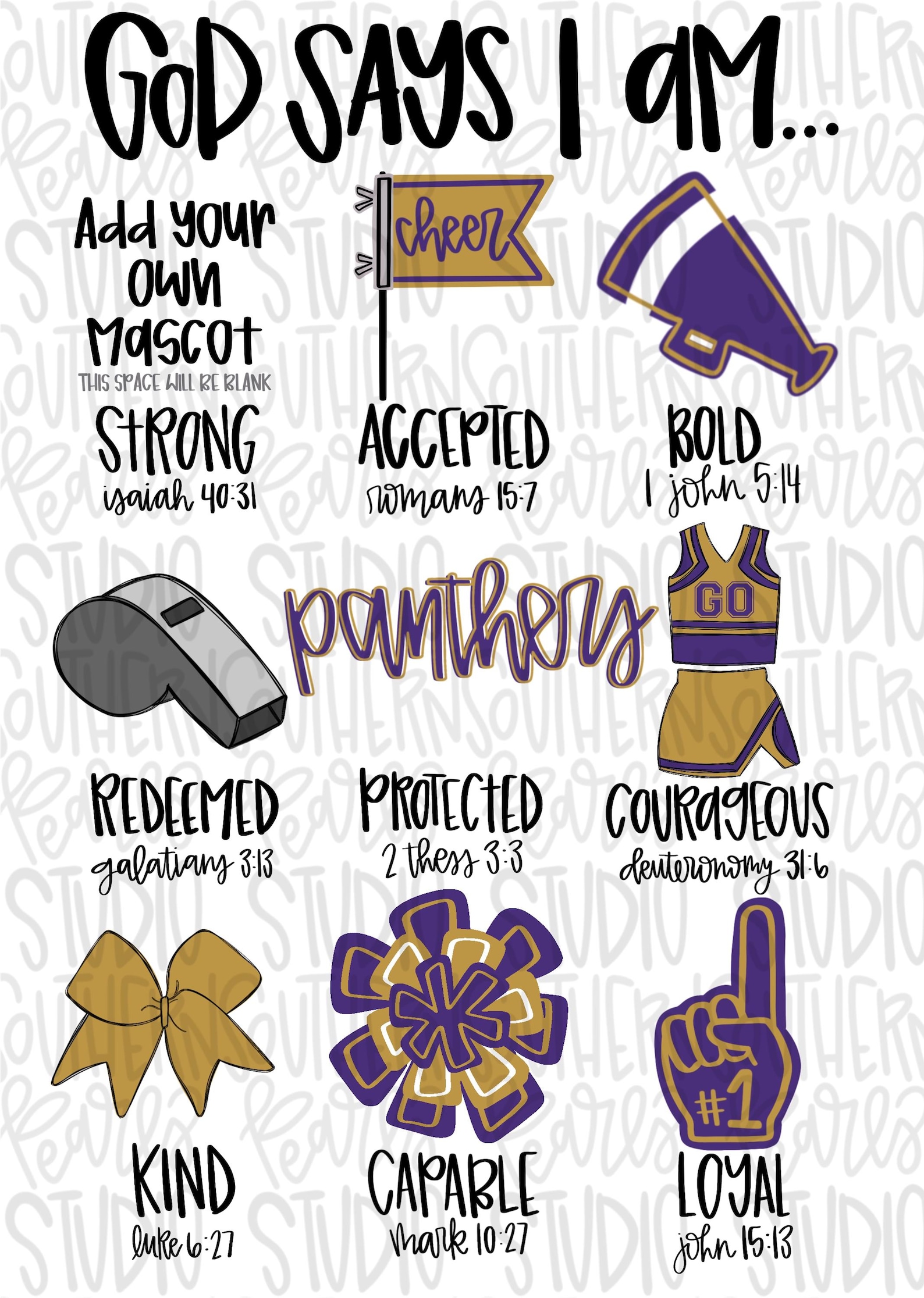 God Says I Am CHEER | PNG | Sublimation | Design Download - Etsy