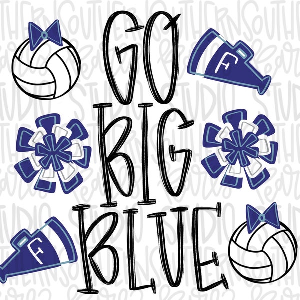 Go Big Blue - Etsy