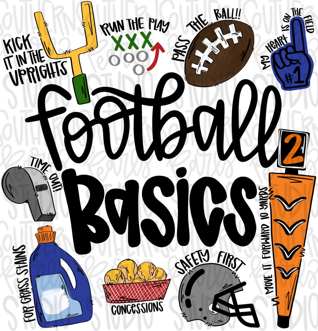 Football Basics | Football Mom | Sublimation Design | Digital Download ...