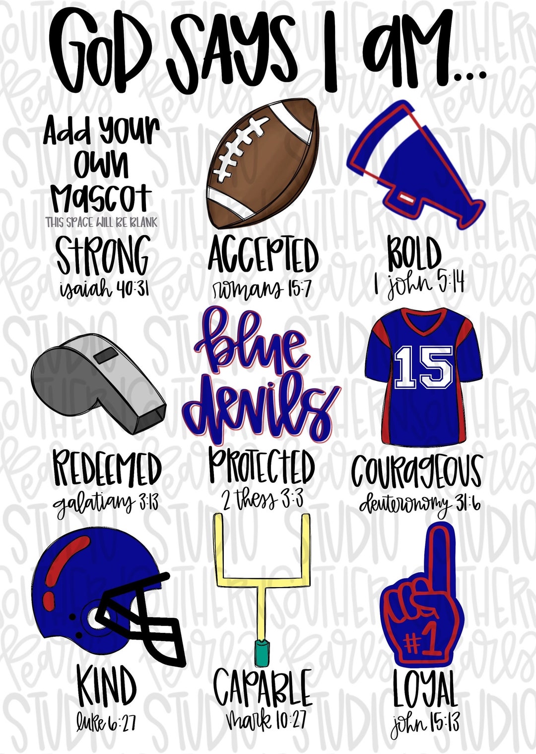 God Says I Am FOOTBALL | PNG | Sublimation | Design Download - Etsy