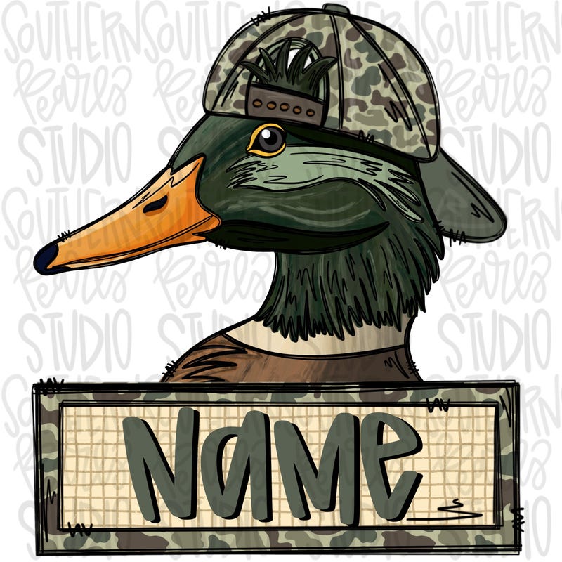 Mallard Name Plate Png - Etsy