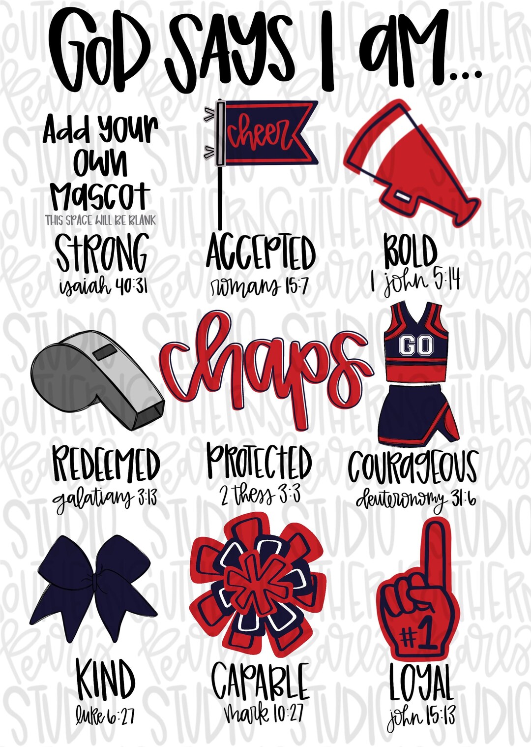 God Says I Am CHEER | PNG | Sublimation | Design Download - Etsy