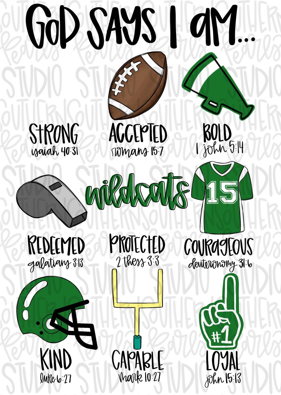 God Says I Am FOOTBALL | PNG | Sublimation | Design Download - Etsy