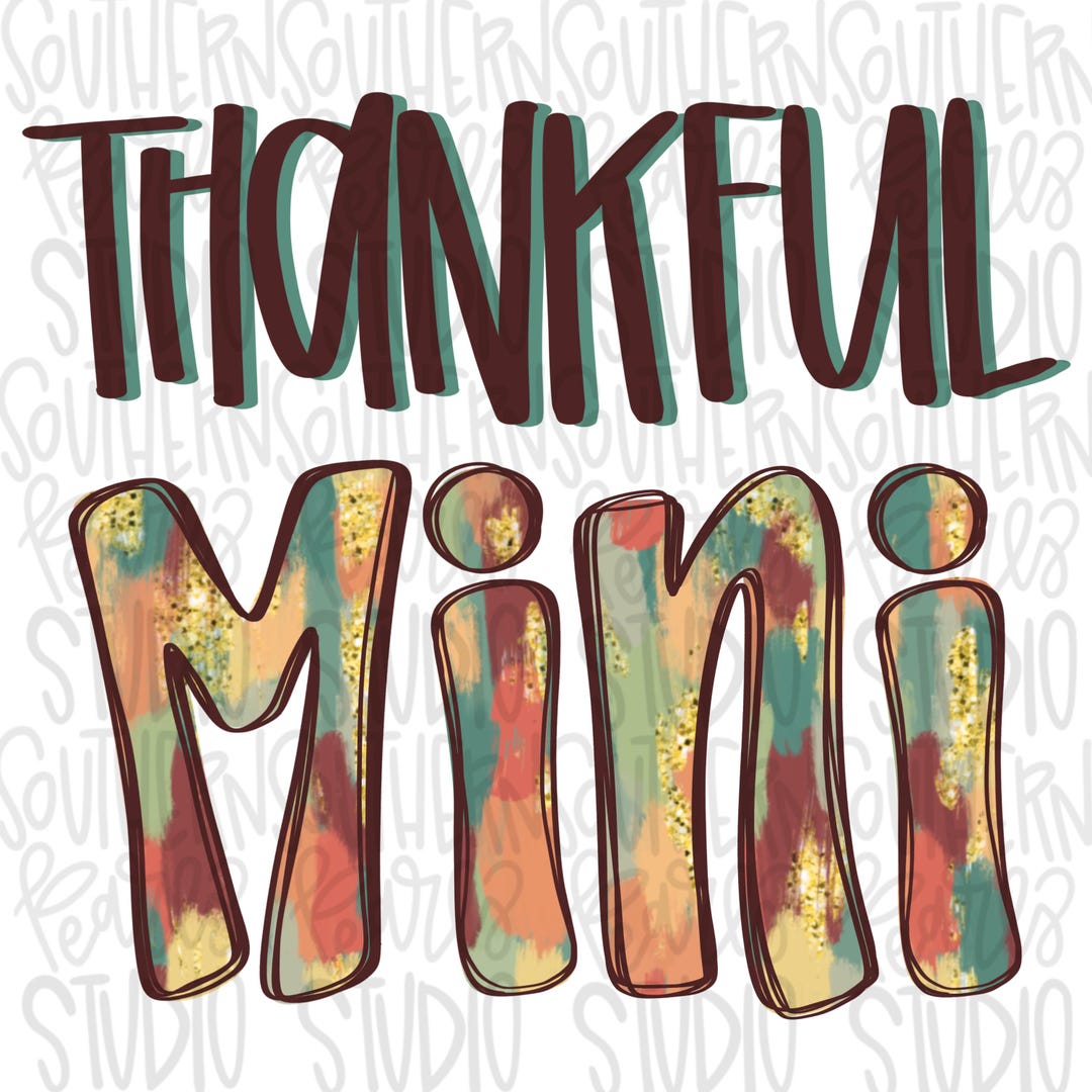 Thankful Mini | Fall | Sublimation Design | Digital Download | Women’s ...