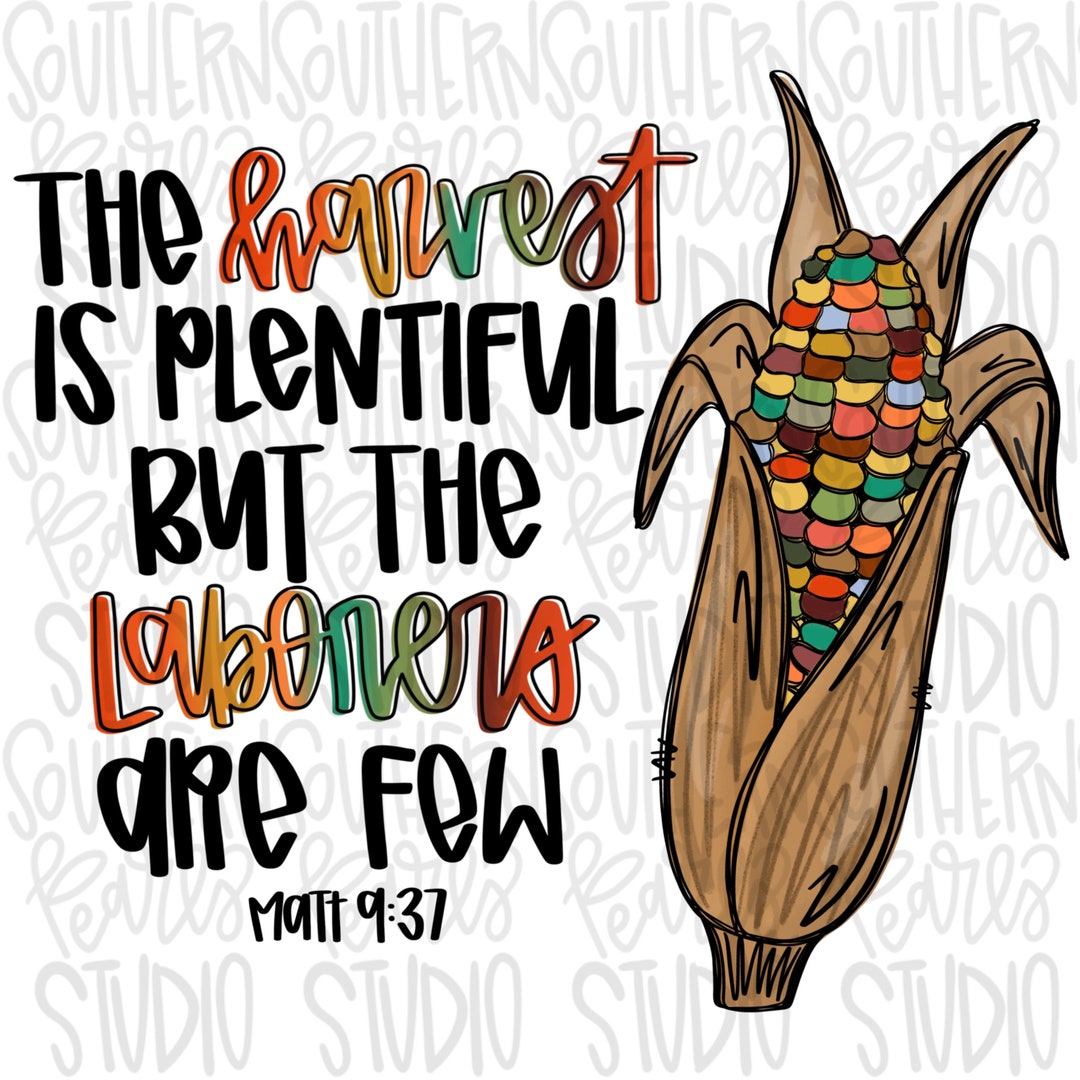 The Harvest is Plentiful | Fall | Sublimation Design | Digital Download ...