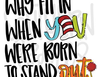 Born to Stand Out - Etsy