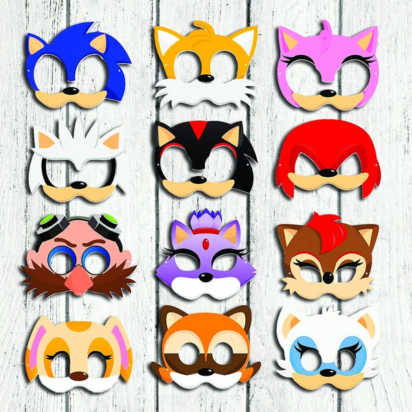Sonic the Hedgehog Mask - Etsy