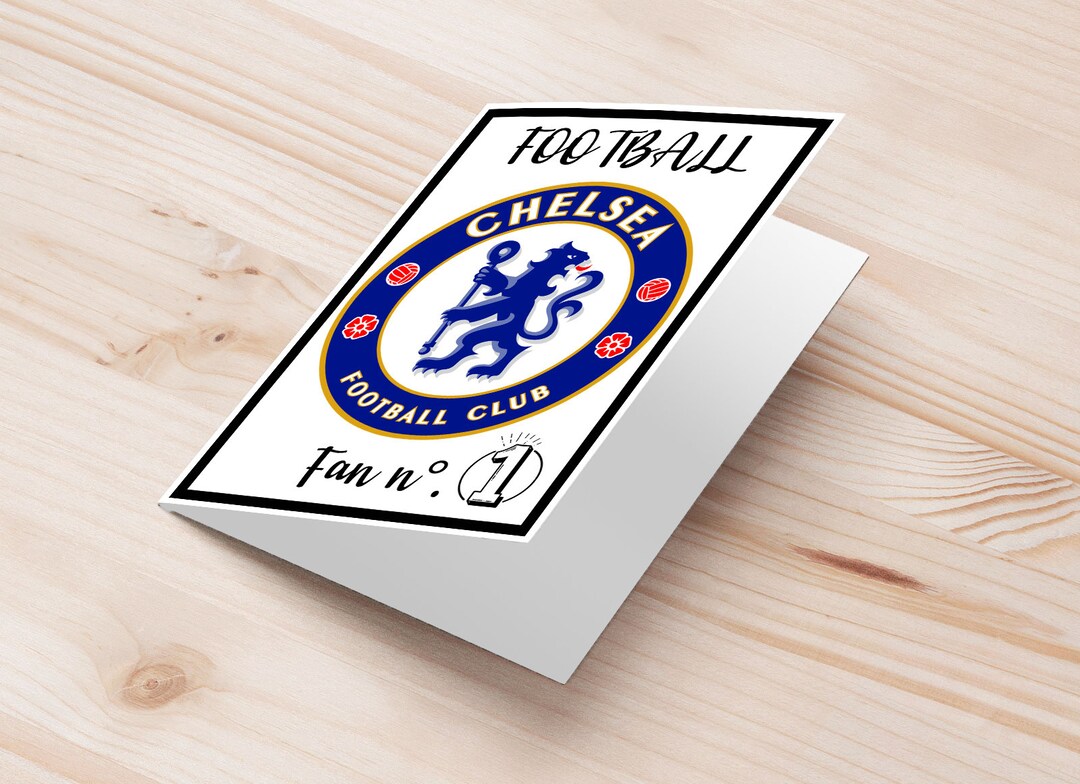 Chelsea Birthday Invitation | Chelsea Football Fan Birthday Greeting ...