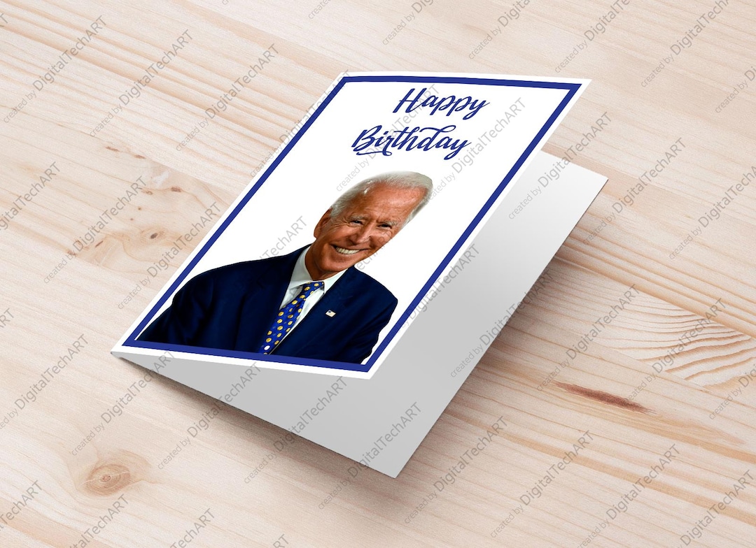 Joe Biden Birthday Greeting Card - Instant Download | Happy Birthday ...