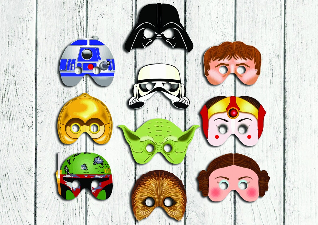 Star Wars Masks, Star Wars Printables, Star Wars Party, Costume ...