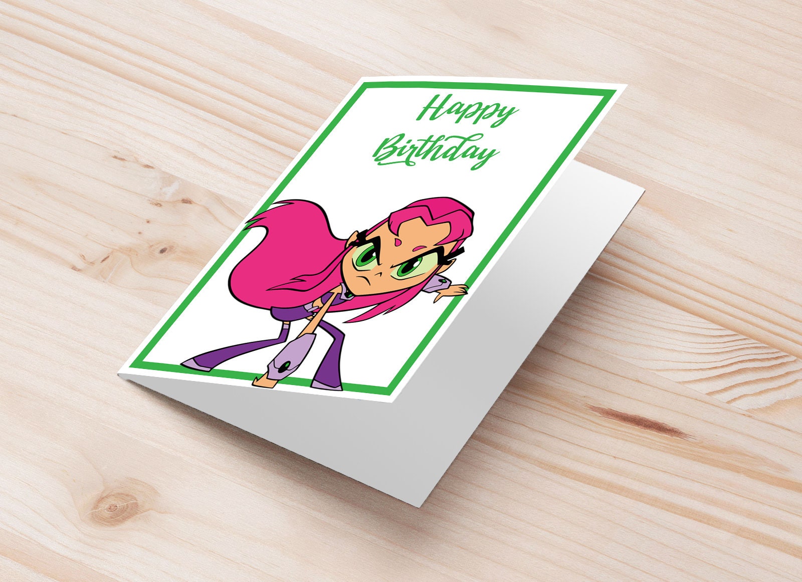 The Teen Titans Birthday Greeting Card | Teen Titans Printable Bday ...