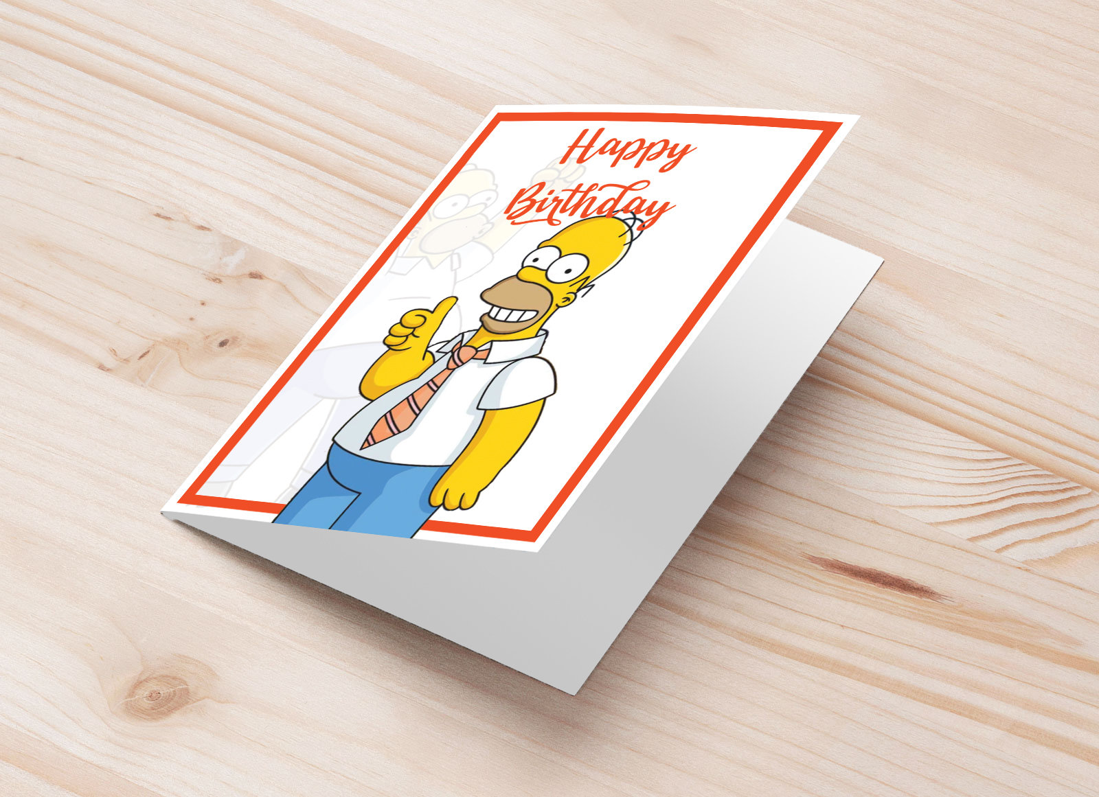 Happy Birthday Simpsons Card