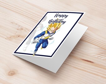 Dragon Ball Bday Greeting Card - Etsy