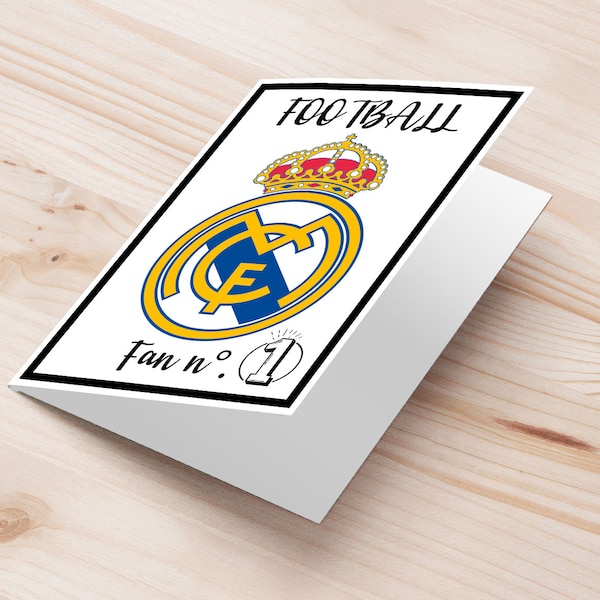 Real Madrid Birthday Card - Etsy