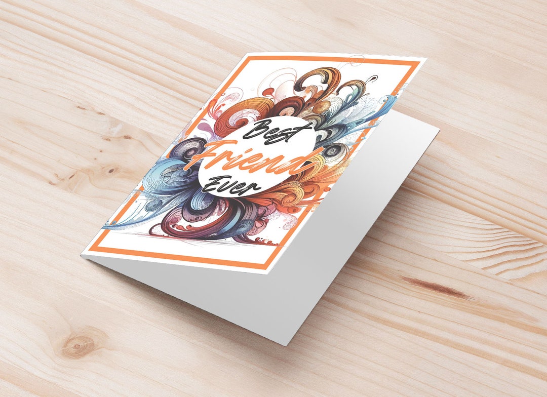 Best Friend Ever Greeting Card | Best Friends Printable Greeting Card ...