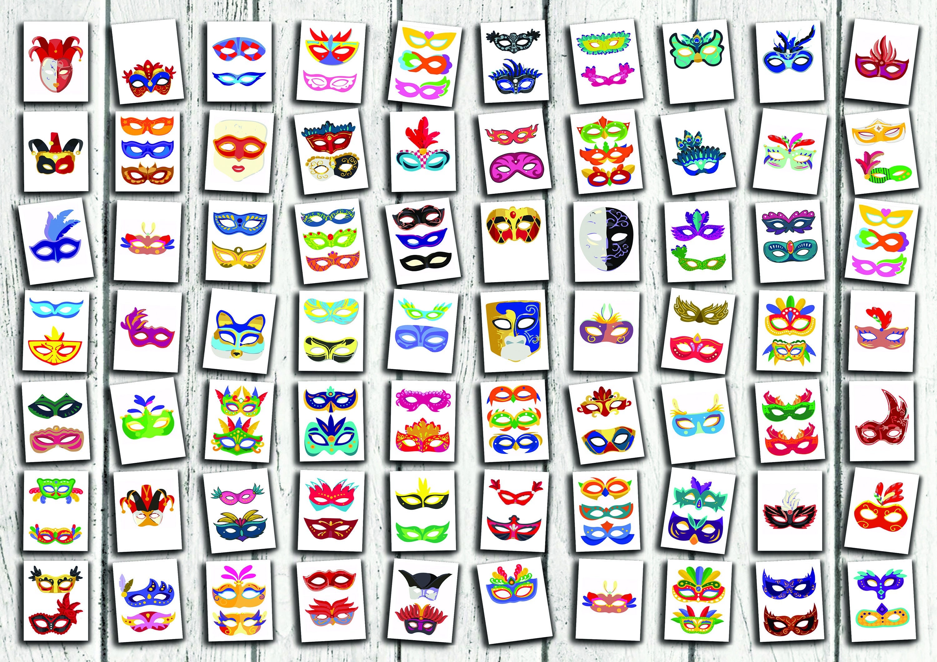 100 Carnival Masks | Super Mega Masks Pack | Mask Cosplay, Carnival ...