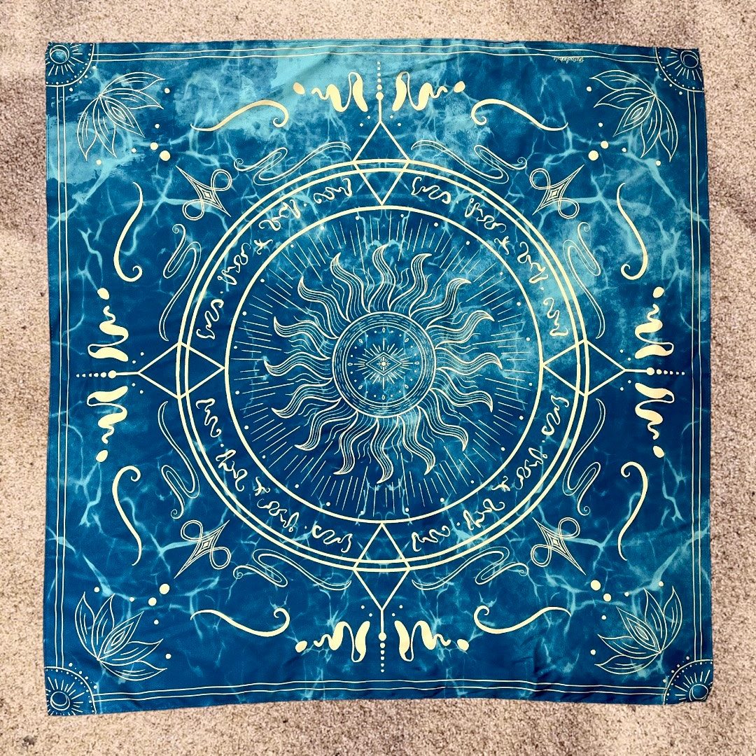 The Soul Whale Altar Cloth ( Sun ), Classic Series, Tarot Cloth, Altar ...