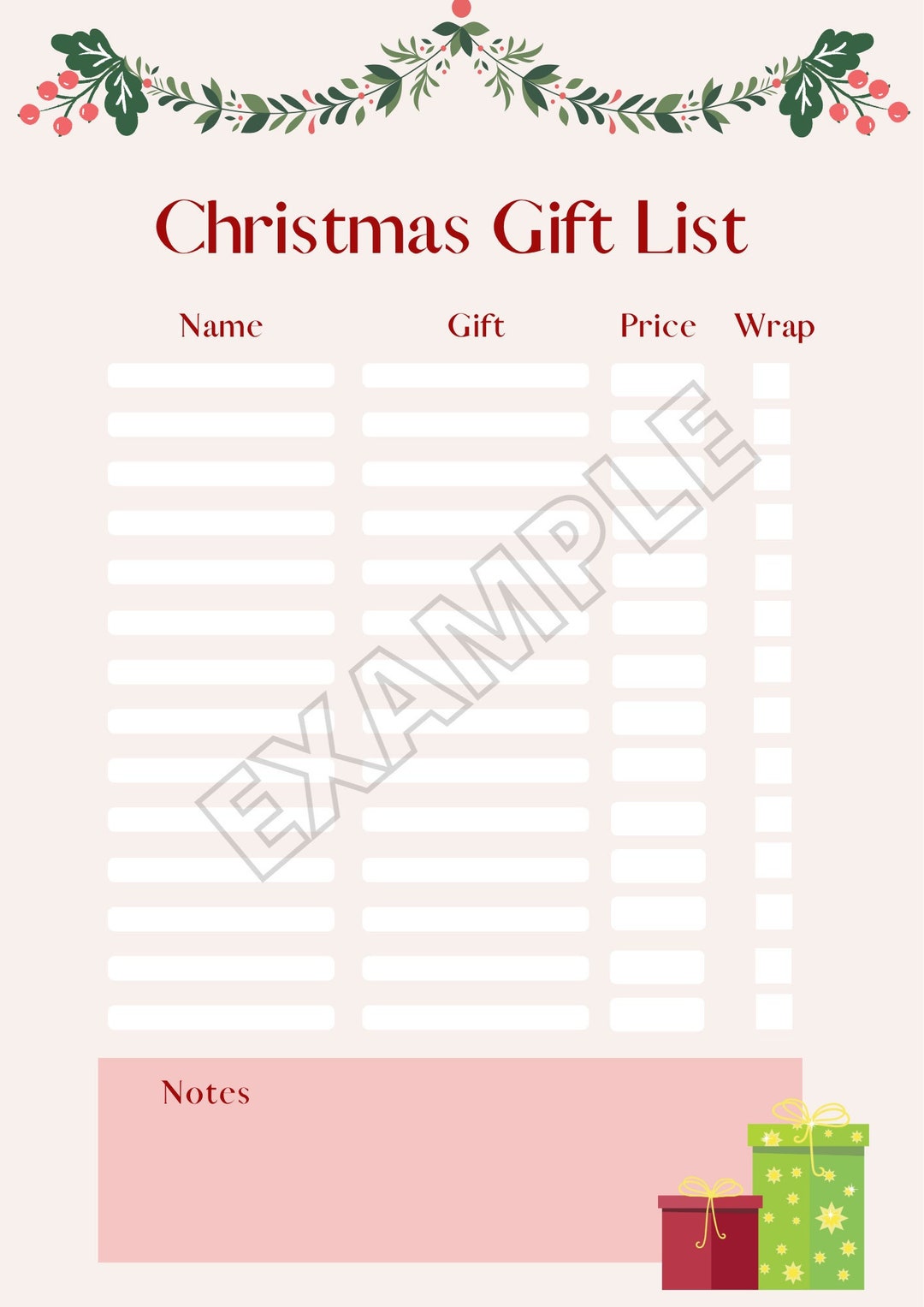 Printable Christmas Bundle - Etsy