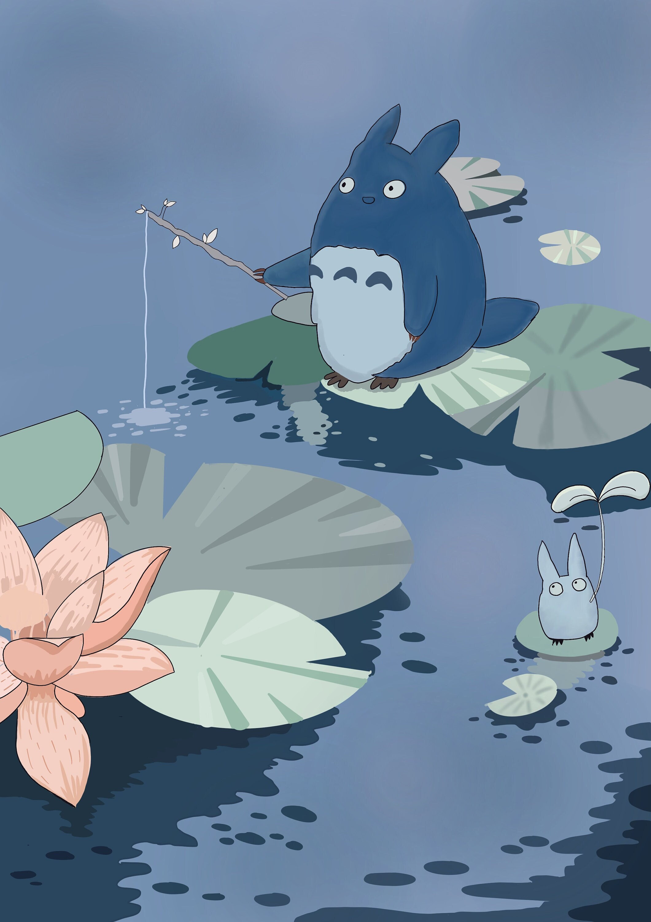 Printable My Neighbor Totoro Painting - Etsy