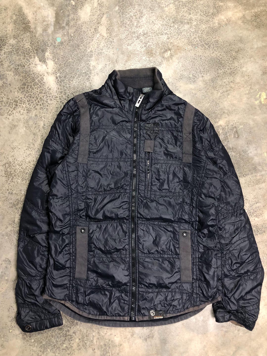 G Star Raw Quilted Light Puffer Army Tactical Jacket M Size - Etsy