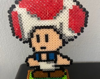 Mario Toad Perler - Etsy