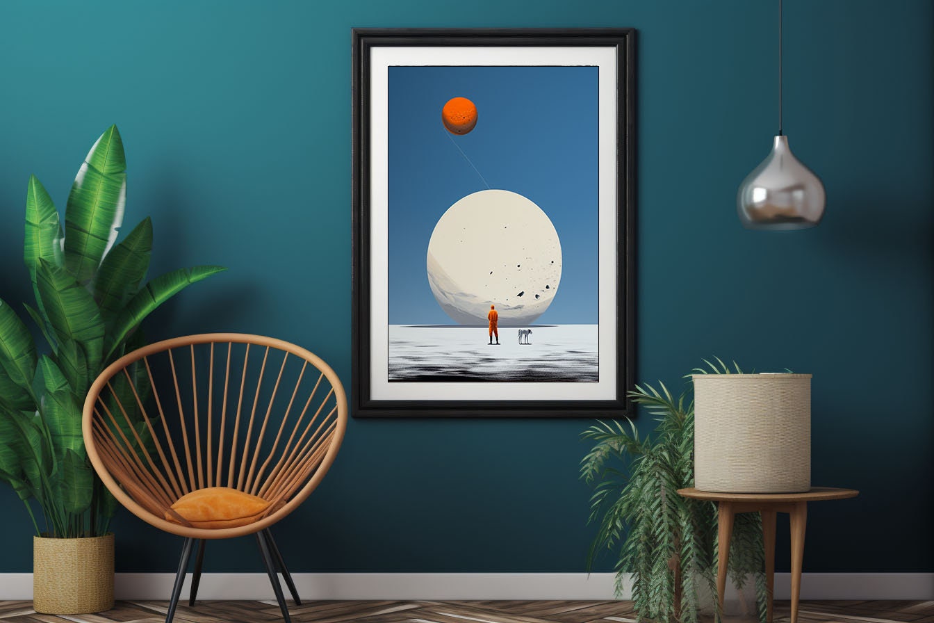 Surrealistic Poster With a Dog | a DIY Print Poster| Dog in Space ...