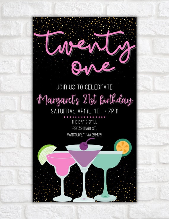 21st Birthday Party Invitation Wording
