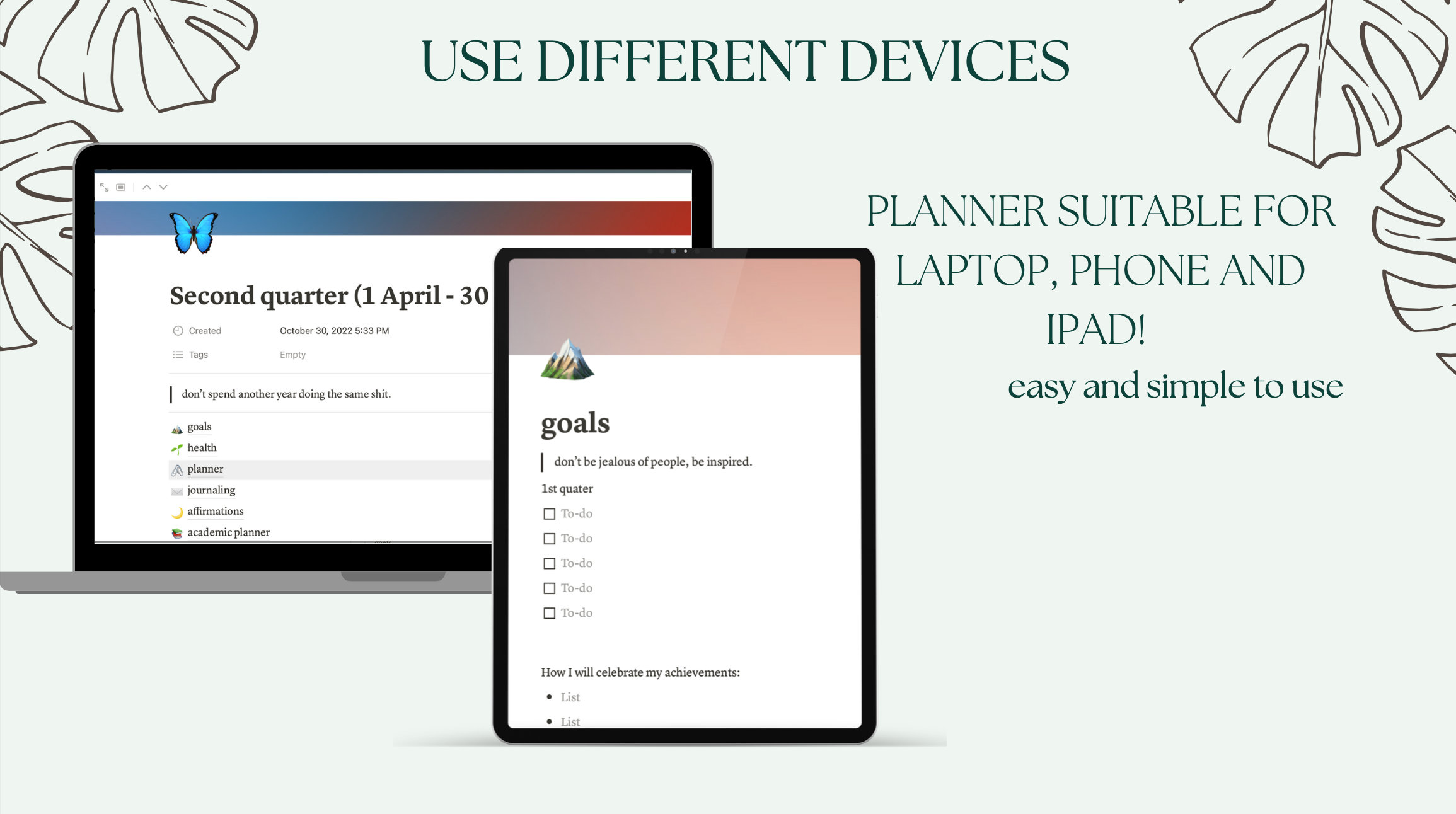 Notion Template Life Planner 2023 | Notion Dashboard, Notion Planner ...