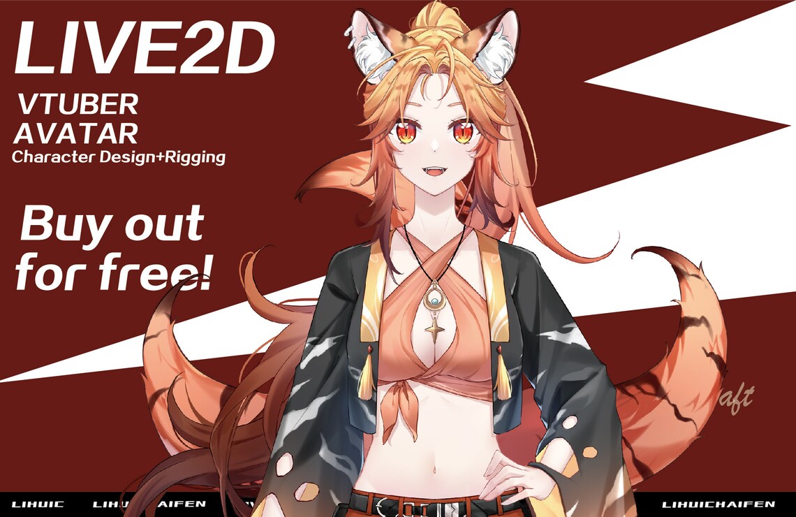 Custom LIVE2D Vtuber Model / Vtuber Commission / Vtuber Design - Etsy UK