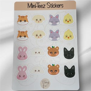 Ateez Mini Aniteez Sticker Sheet - Etsy