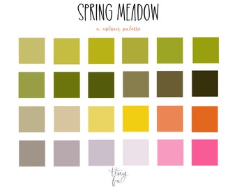 Procreate Colour Palette Seaweed - Etsy