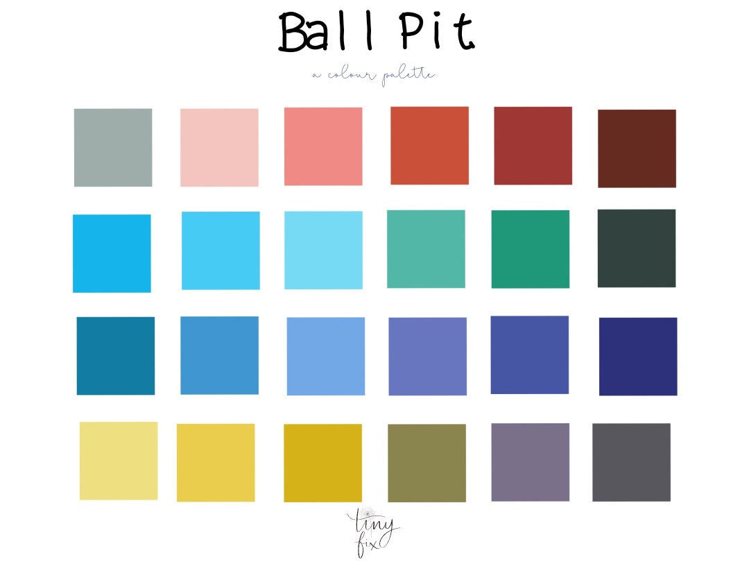 Procreate Colour Palette Ball Pit - Etsy