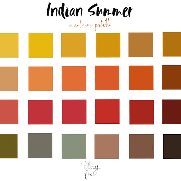 Indian Palette - Etsy