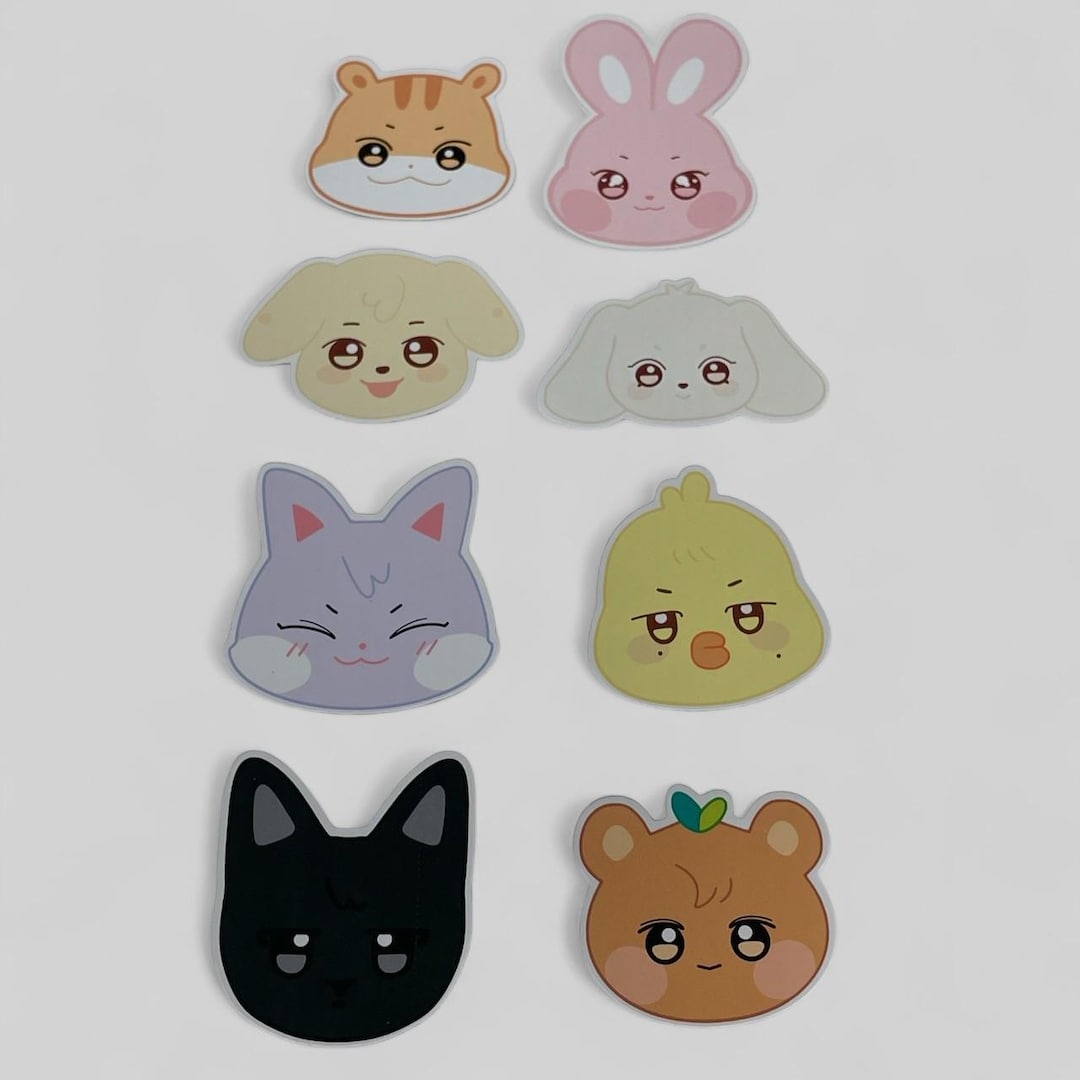 Full Set (8) of Ateez Aniteez Character Stickers - Etsy
