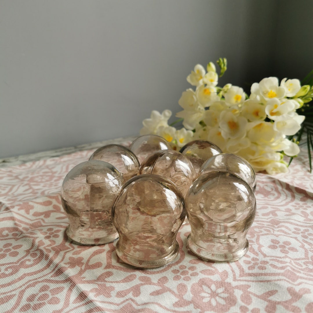 Fire Glass Cupping Jar, Vintage Medical Cup for Vacuum Massage ...
