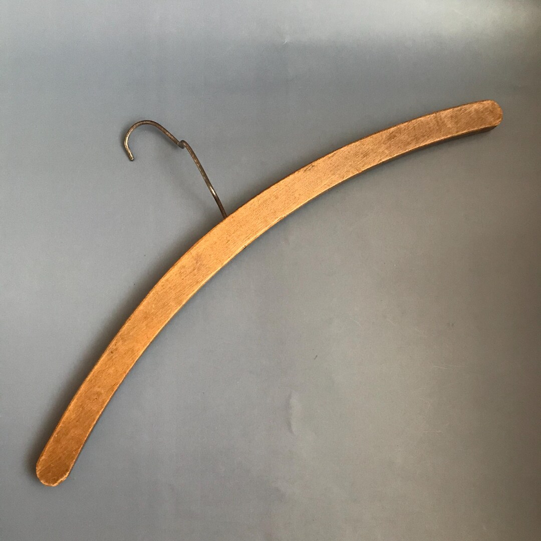 Old Wooden Hanger, Vintage Clothes Hanger, Soviet Rusty Hanger - Etsy