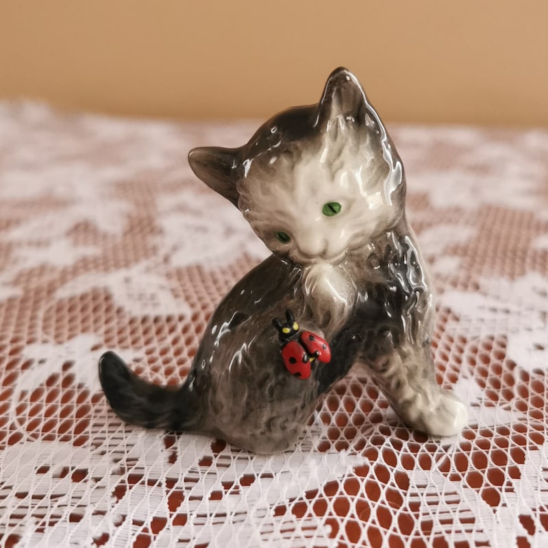 Cat Figurines - Etsy