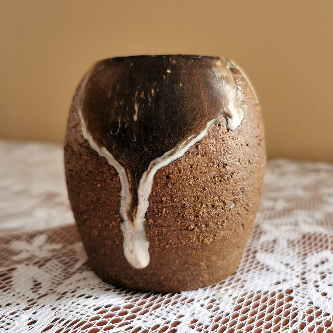 Scandinavian Hard-burned Pottery Vase by Axella Design, Vintage Danish ...