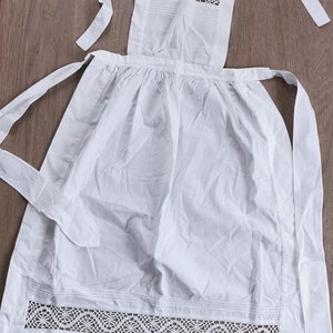 Cotton Embroidered Apron, Antique Cooking Apron - Nostalgia in Every ...