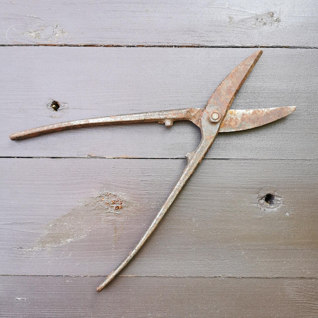 Old Metal Scissors, Soviet Primitive Tool 1960s, Vintage From USSR - Etsy
