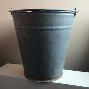 1960s Vintage Soviet Zinc Bucket, Rustic Farmhouse Decor - Etsy