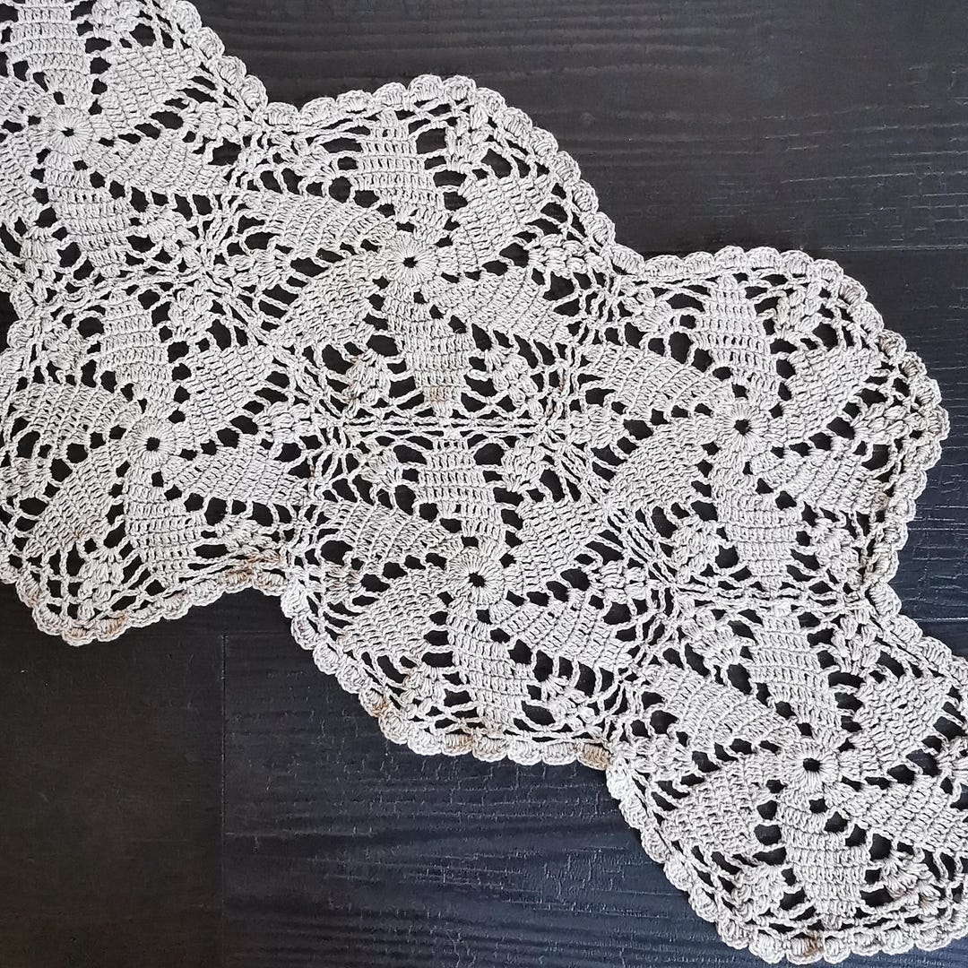 Vintage Crochet Tablecloth, 1970s Soviet Home Doily USSR - Etsy