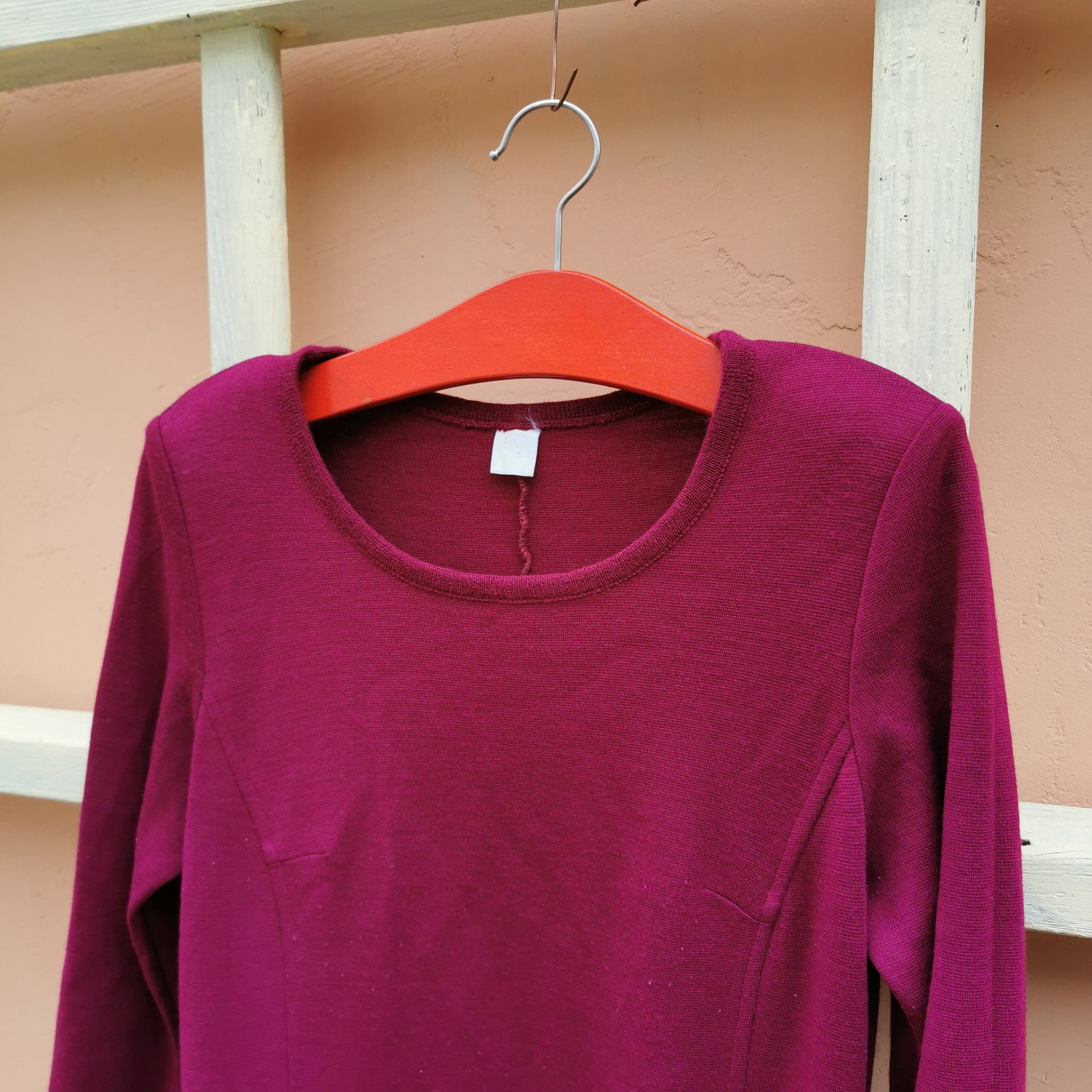 1980's Wool Tricot Dress for Women, Latvian Tricot, Soviet Vintage ...