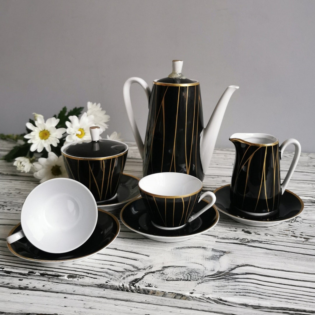 Porcelain Coffee Set of 2 Germany Porcelain Factory KAHLA / 2x - Etsy