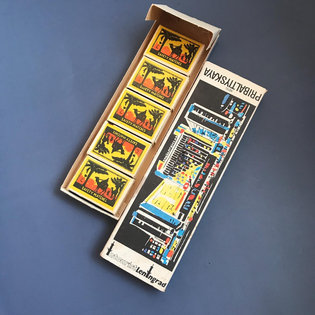 Soviet Matchbox From Hotel Intourist Leningrad With 5 Old Matchboxes - Etsy