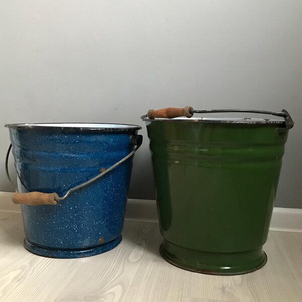 Enamel Bucket - Etsy