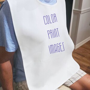 Face Photo Adult Bib Yellow Sun Ray Background, Personalized With Image ...