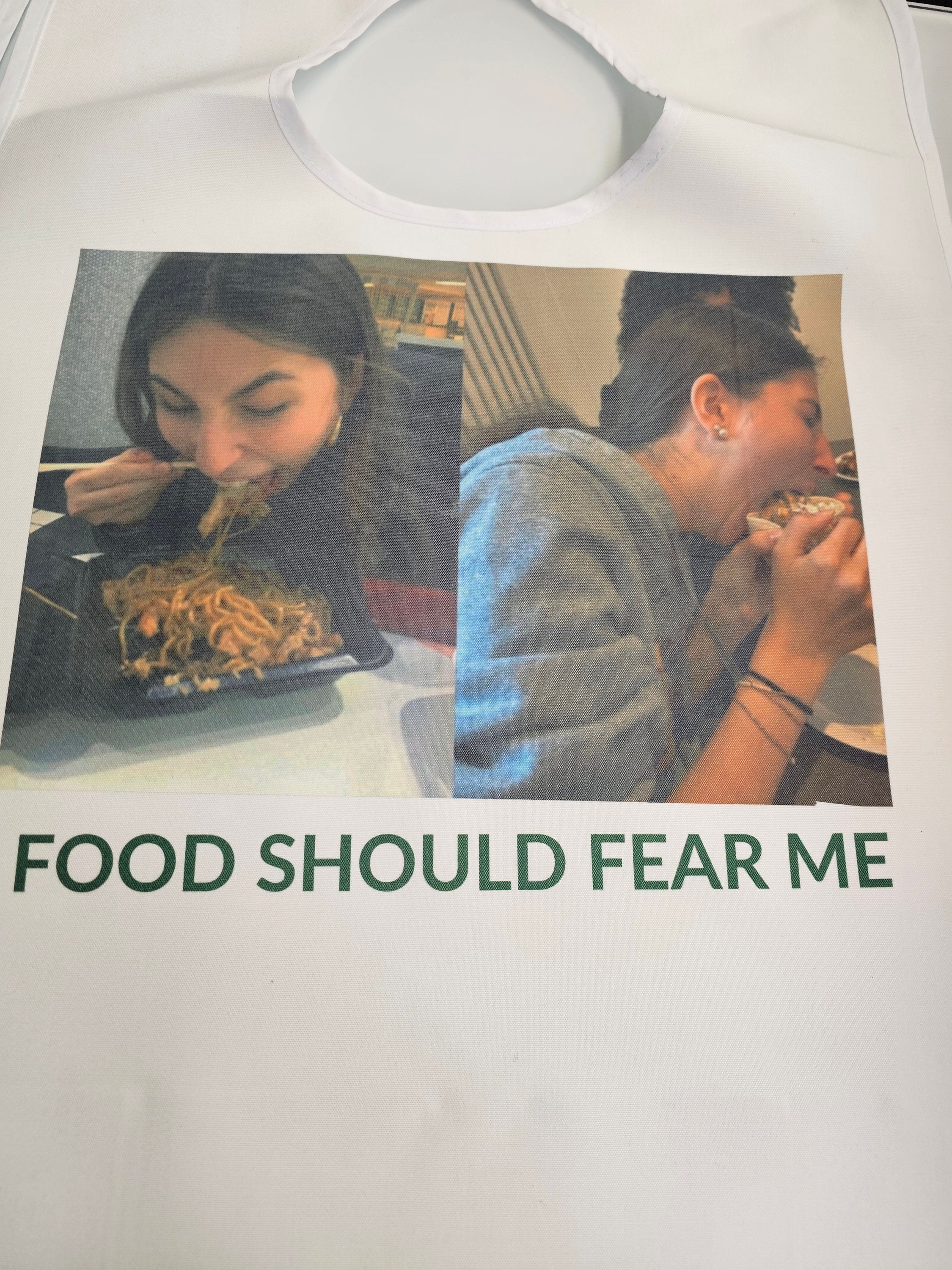 Full Color Images Adult Bib, Two Photo Bib - Etsy