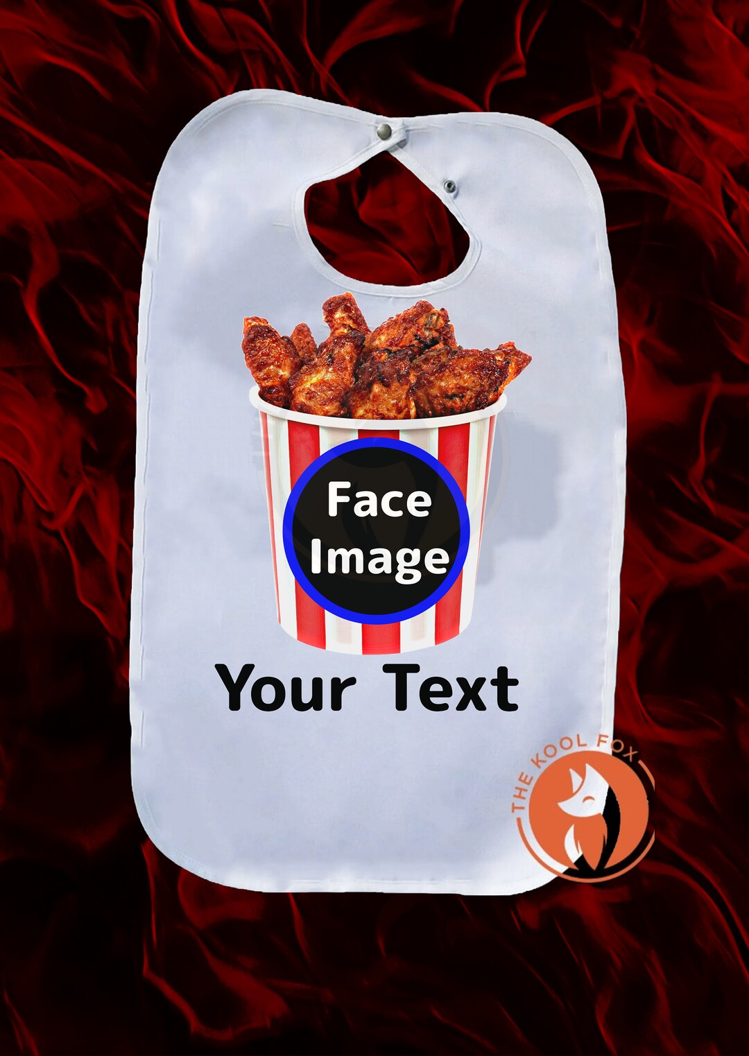 Adult BBQ Bib Barbeque Chicken Funny Washable Personalized Custom ...